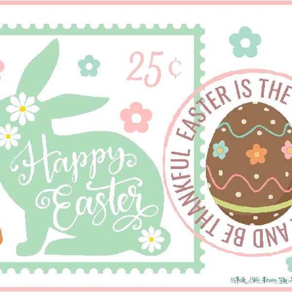 Easter Bunny Stamp - Etsy