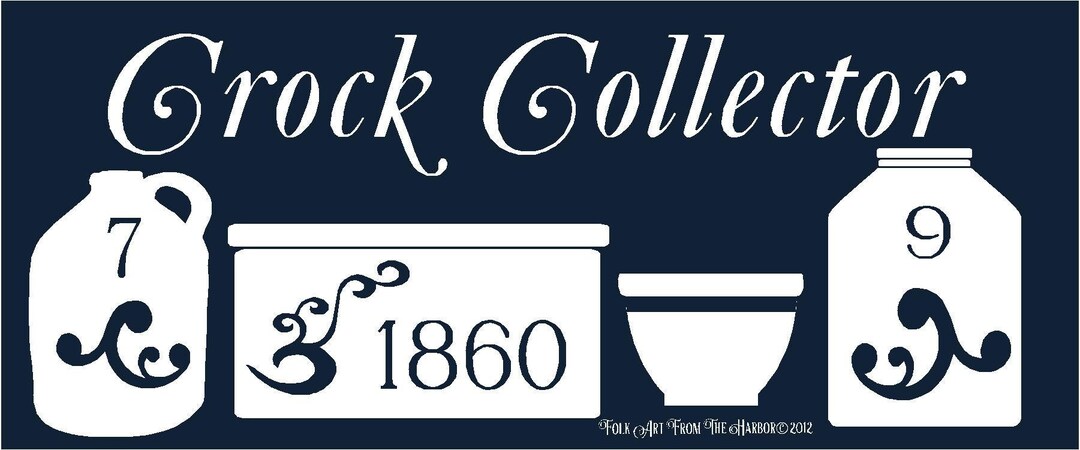 Crock Collector SVG File Digital Download Jug Bowls Crocks - Etsy