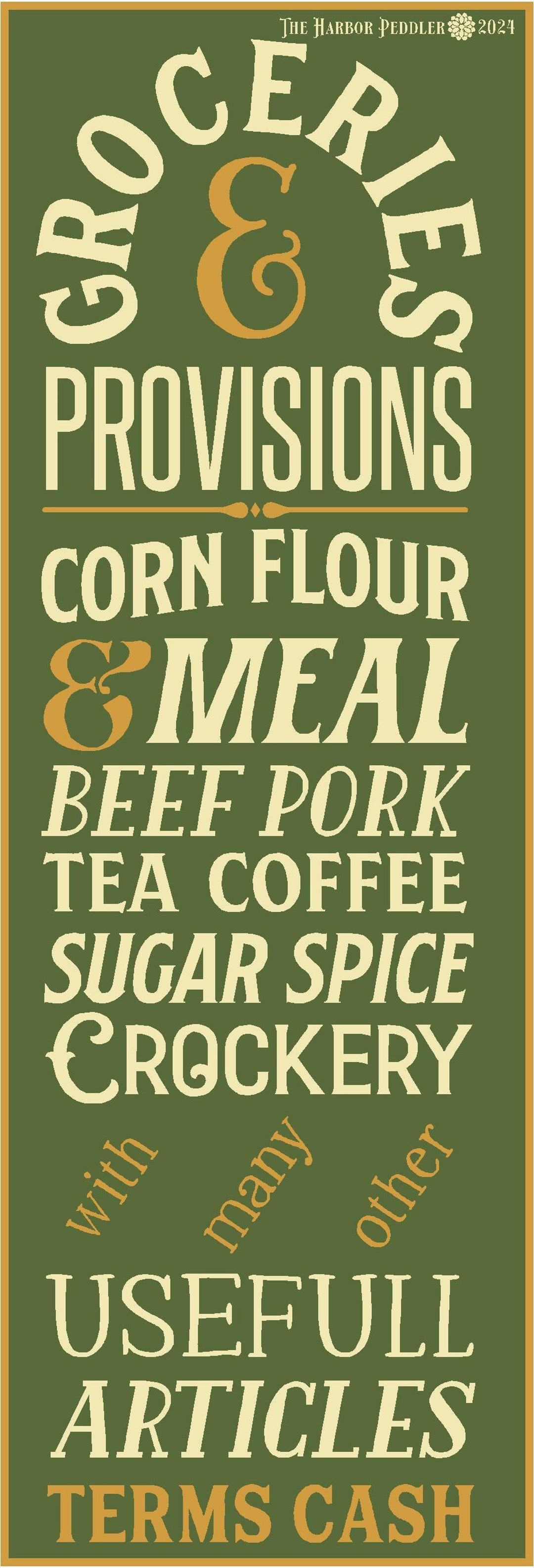 Groceries Provisions SVG PDF Png Digital Download Old Vintage ...