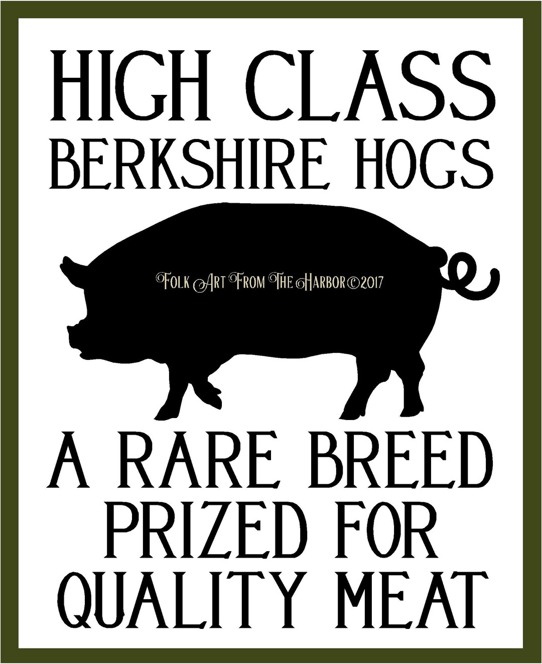 High Class Hogs SVG - Etsy