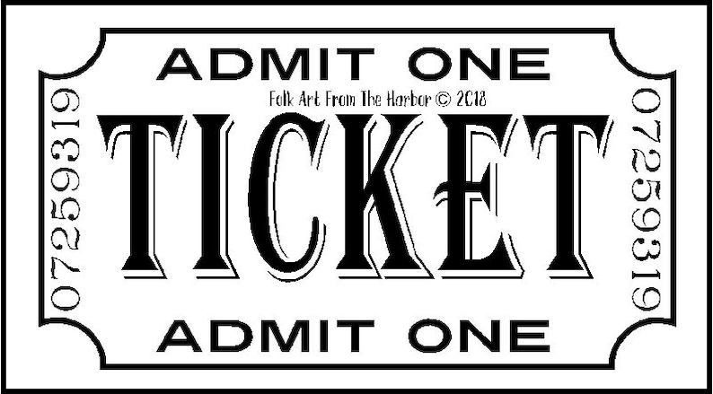 Ticket SVG - Etsy