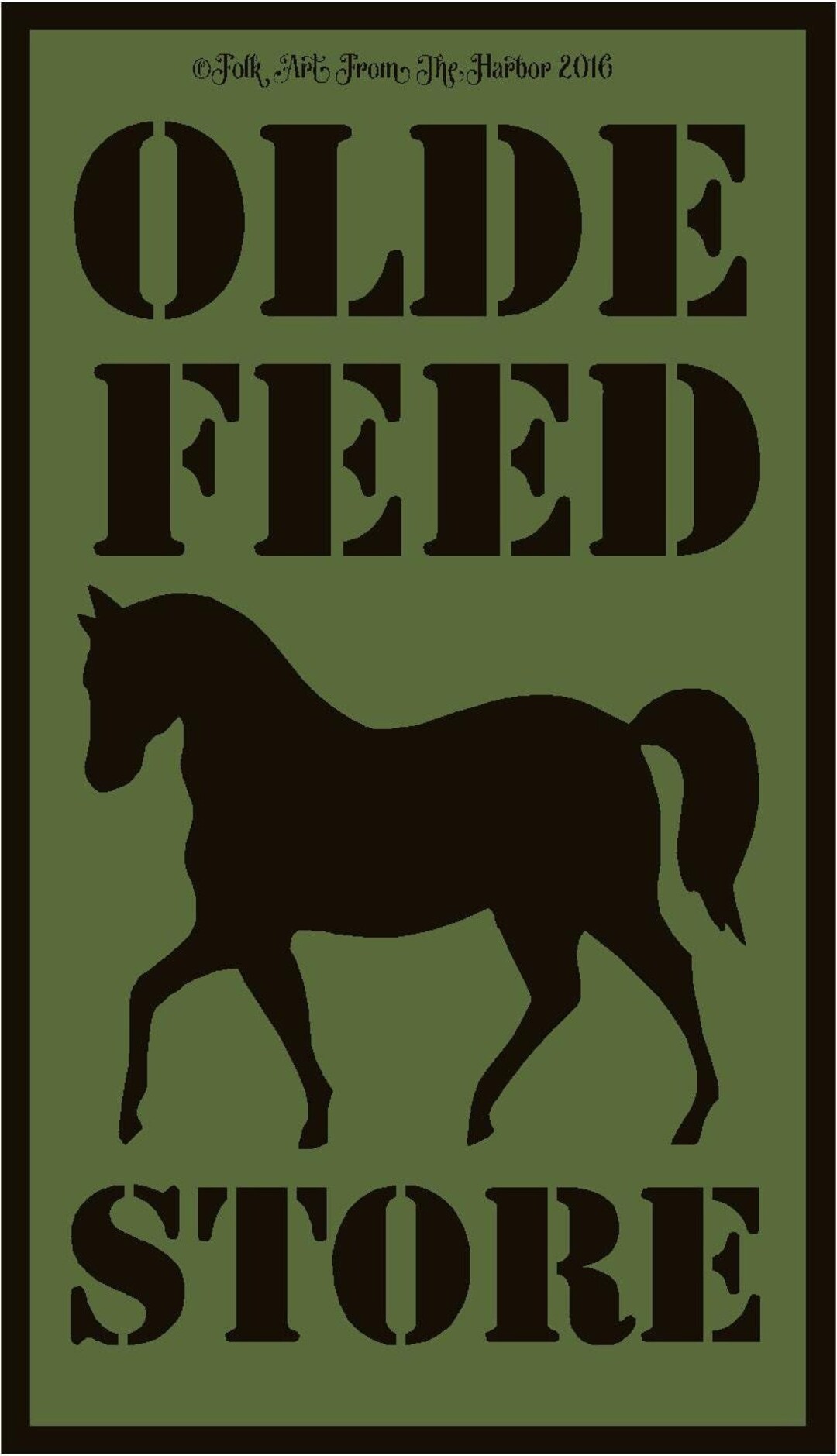 Olde Feed Store SVG Pdf Png Horse - Etsy