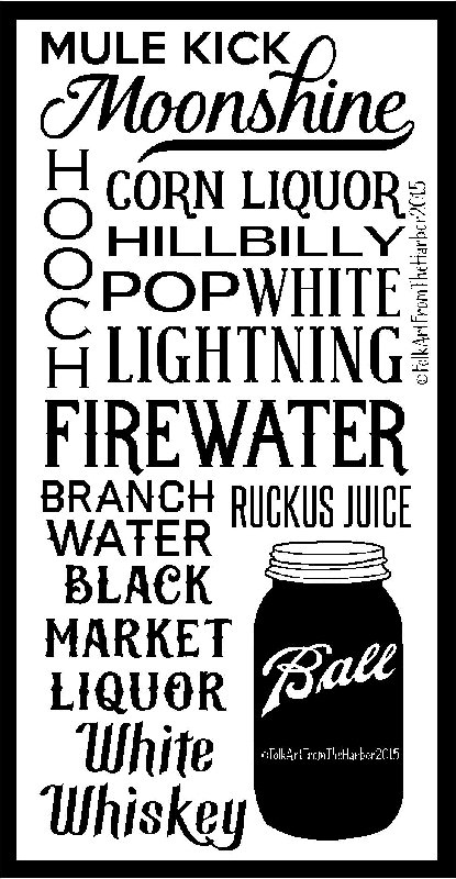 Moonshine Typography SVG - Etsy