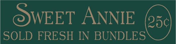 Sweet Annie Sold In Bundles SVG | Etsy