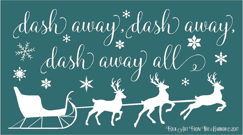 Dash Away All SVG File Digital Download Pdf Png and Svg Files Santa ...