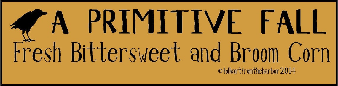 A Primitive Fall SVG PDF Png Digital Download Fresh Bittersweet Broom ...