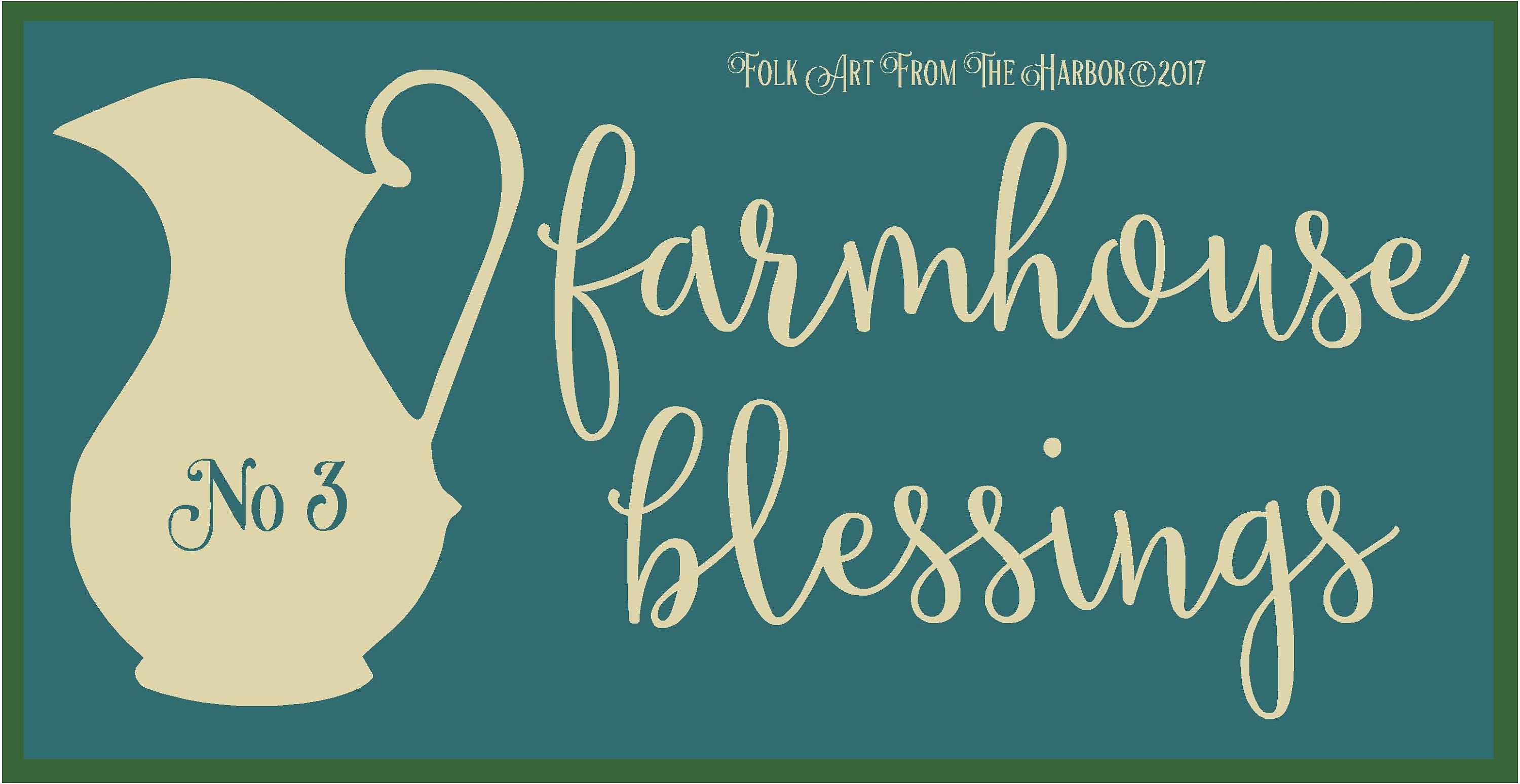 Farmhouse Blessings White Pitcher SVG - Etsy