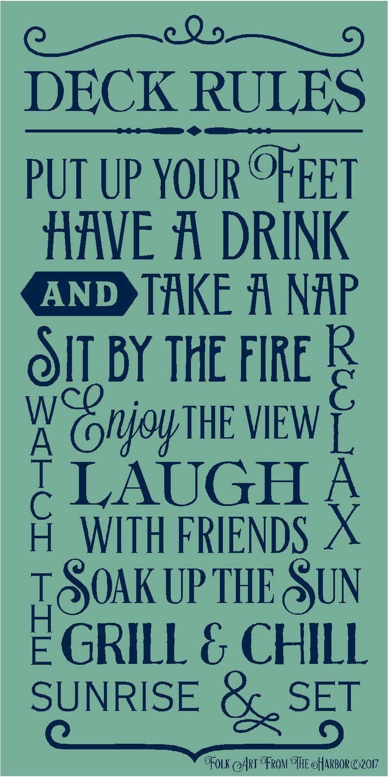 Deck Rules SVG - Etsy