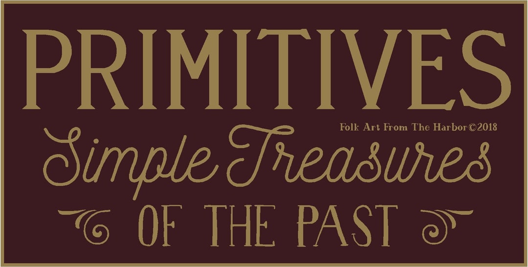 Primitives Simple Treasures SVG - Etsy