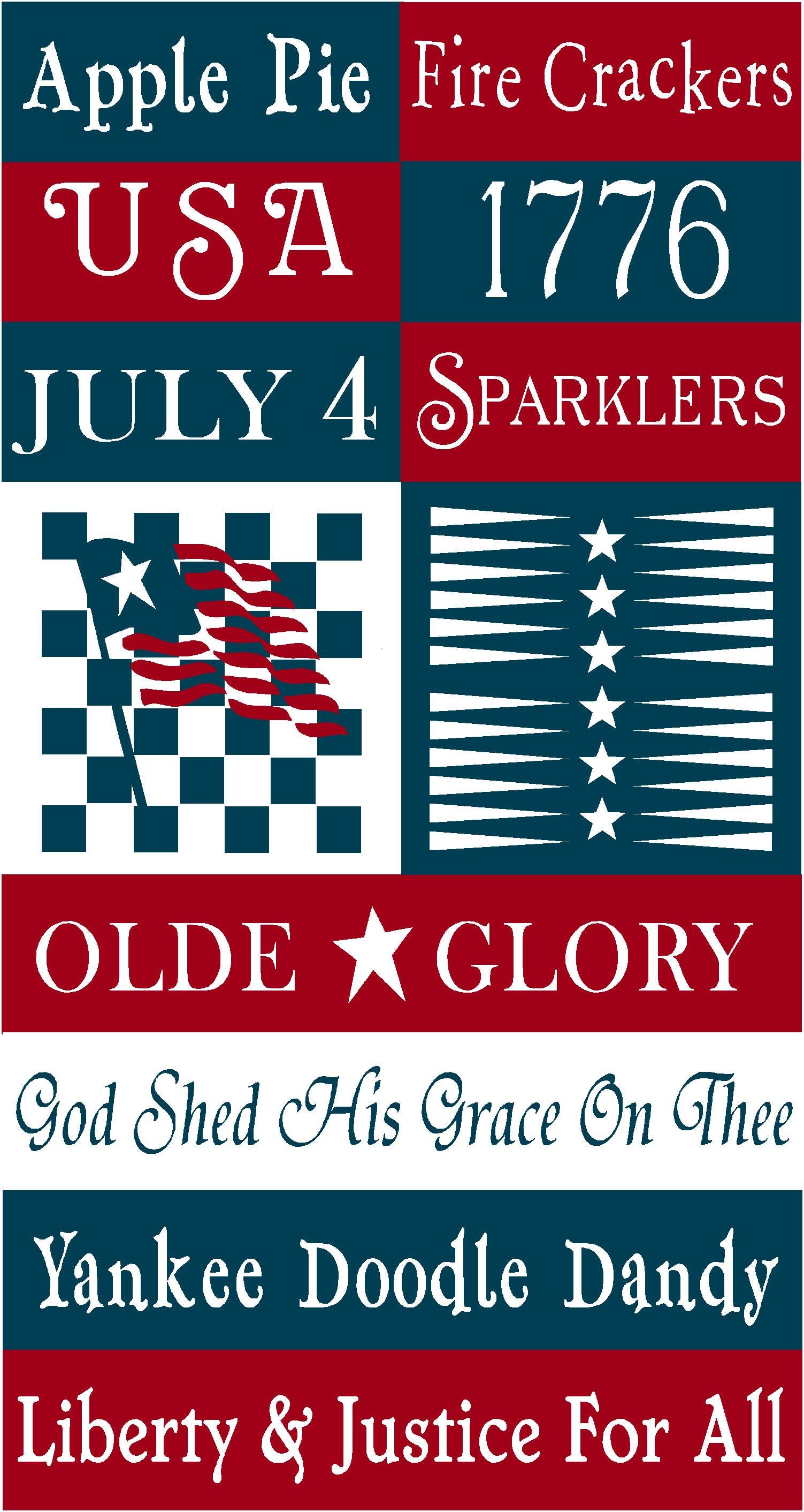 July 4 Sampler Set SVG - Etsy
