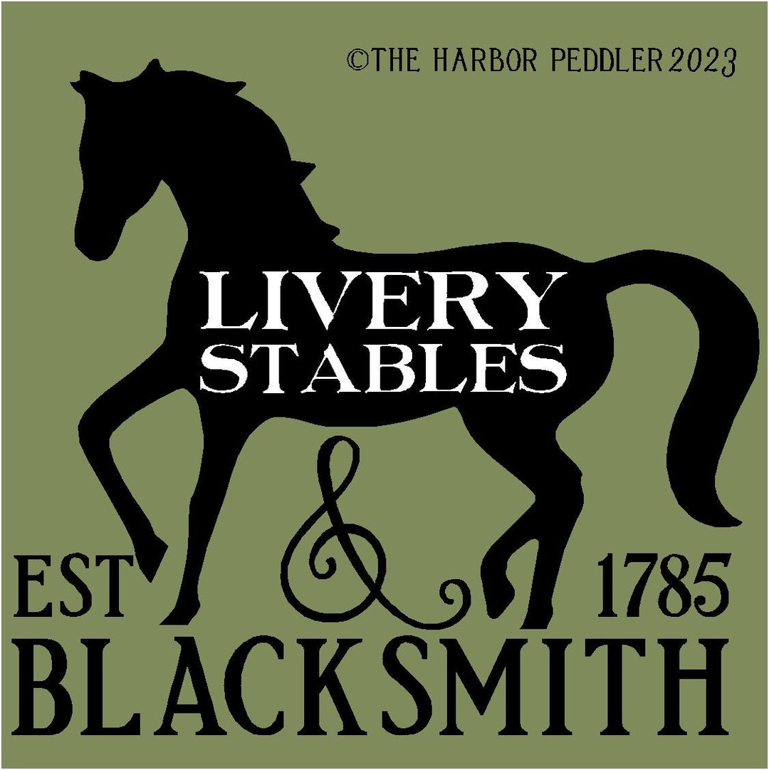 Livery Stables & Blacksmith SVG - Etsy