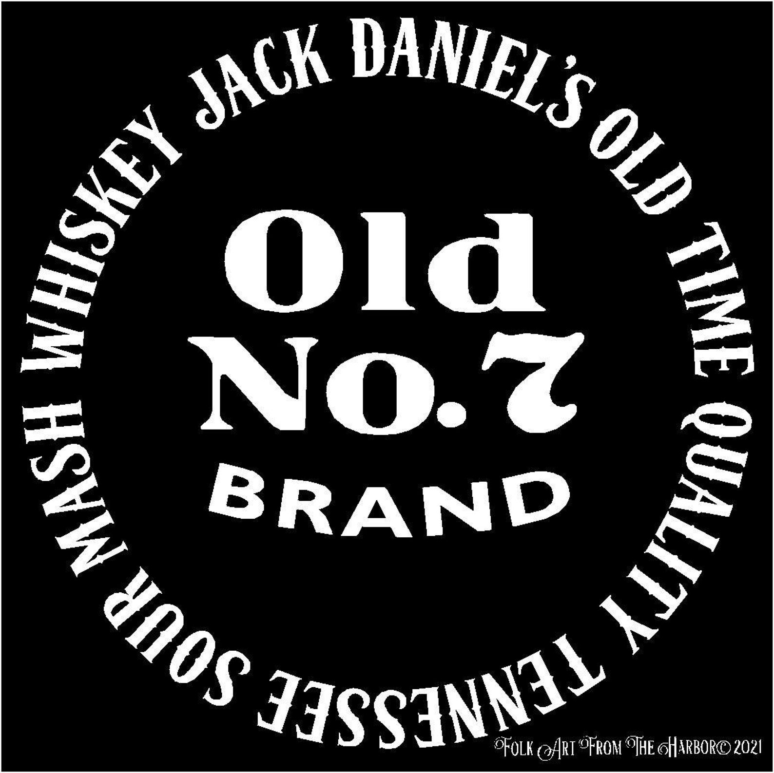 Old No 7 SVG PDF Png Digital Download Whiskey Sour Mash - Etsy