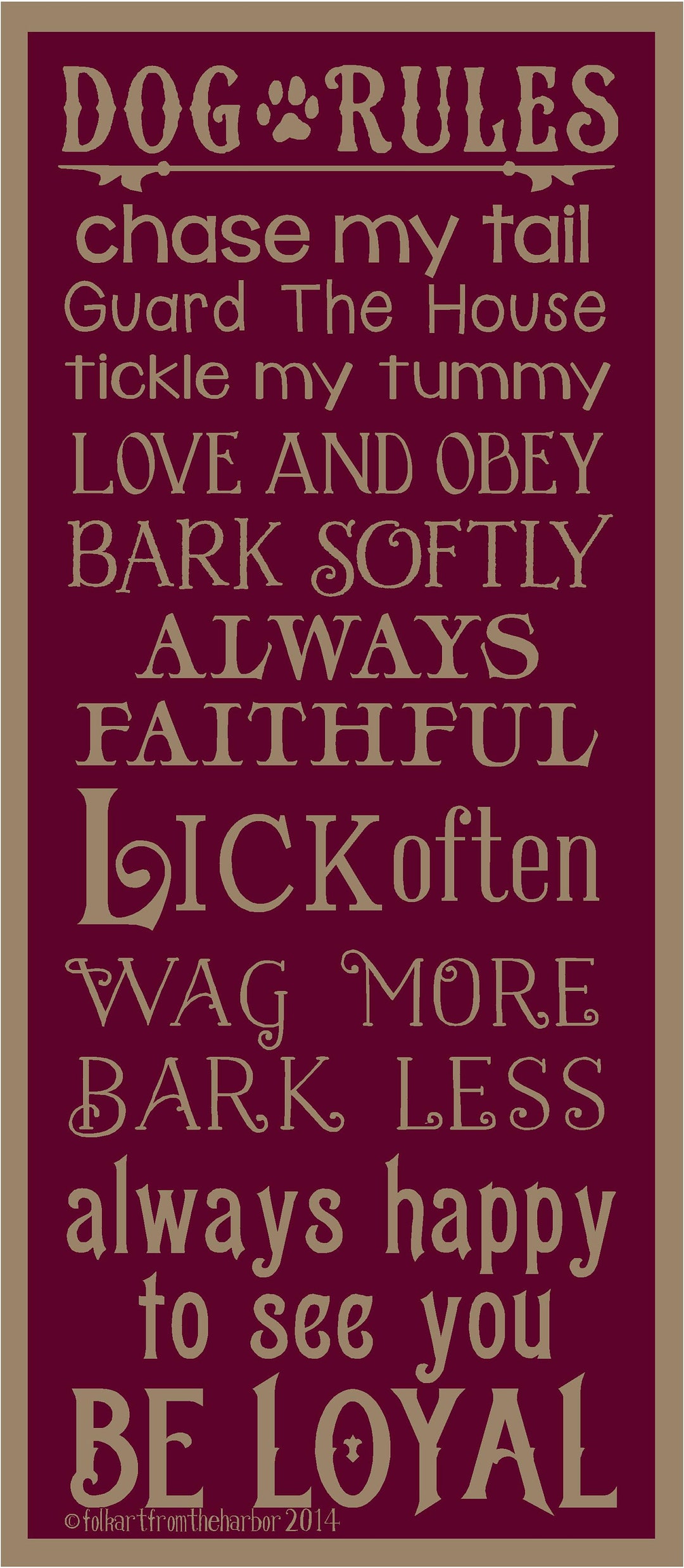 Dog Rules SVG - Etsy