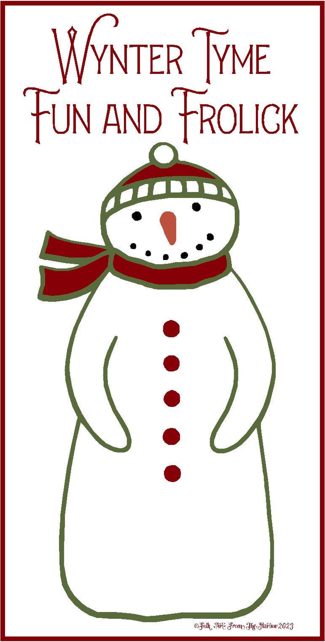 Wynter Tyme Snowman SVG Pdf Png Winter Christmas - Etsy