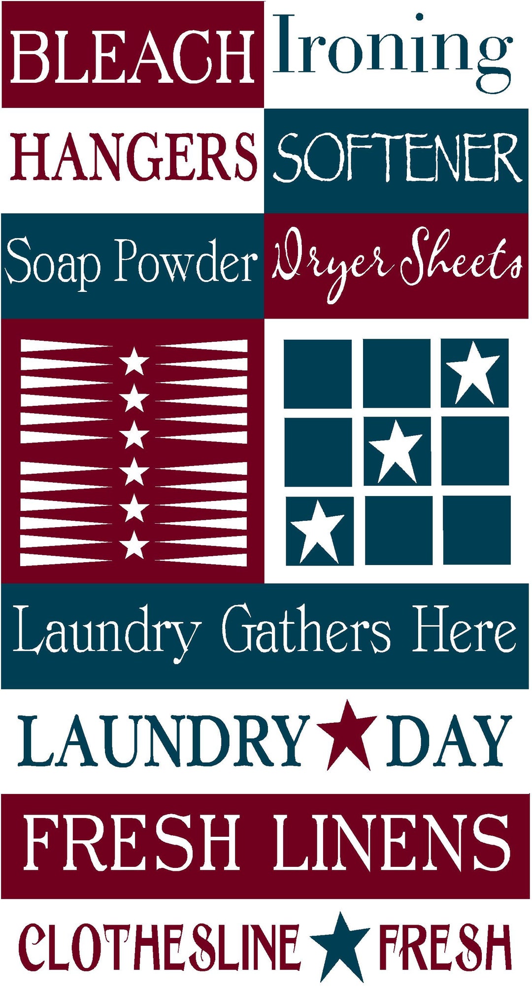 Laundry Sampler Set SVG - Etsy