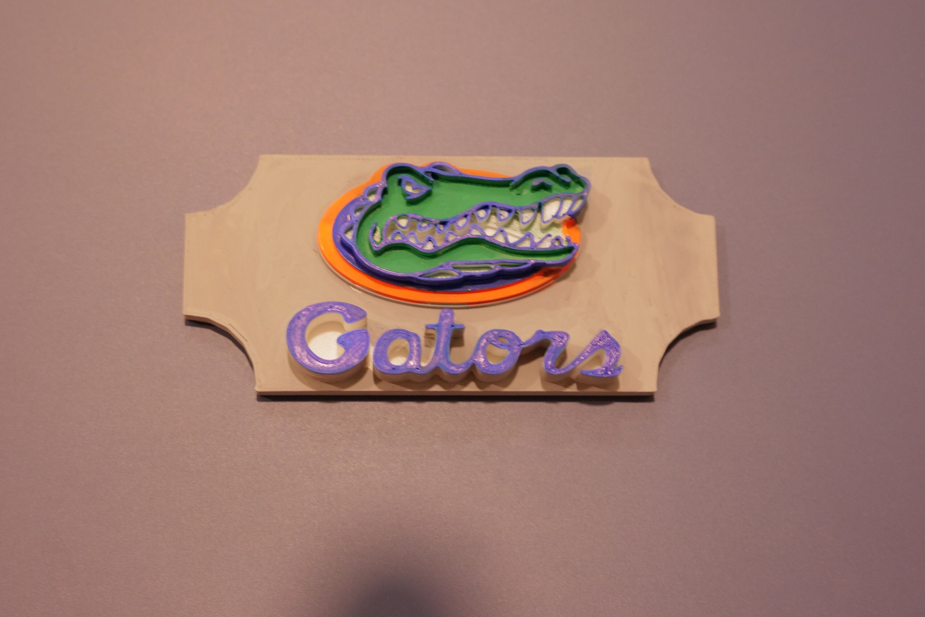 3D Printed Gators Logo - Etsy