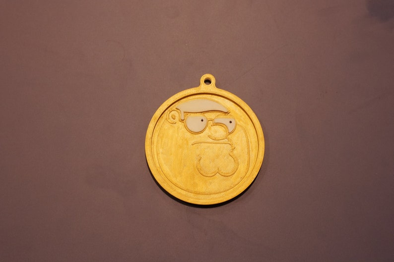 3D Printed Peter Griffin Medallion - Etsy