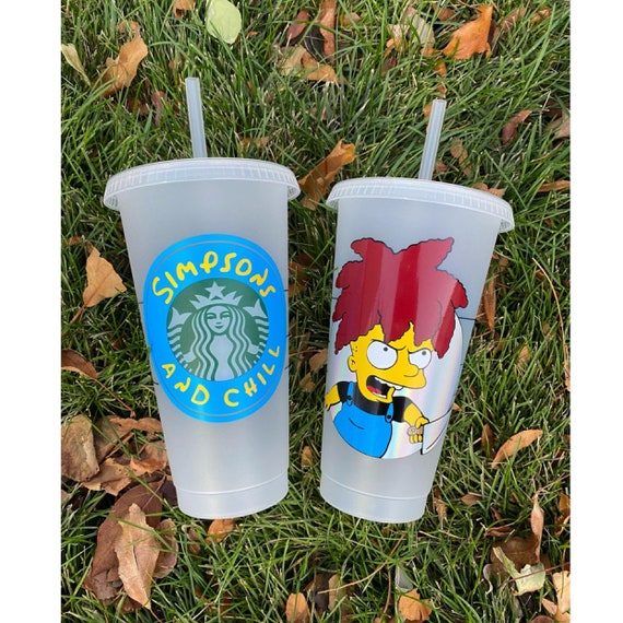 Sideshow Bobs Son Gino the Simpsons Reusable Cold Cup Tumbler - Etsy