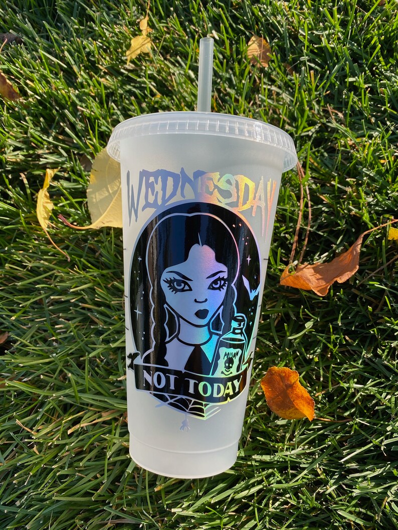 Wednesday Addams (addams Family) Reusable Starbucks Cold Cup Tumbler - Etsy