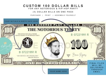 Custom Dollar Bills - Etsy