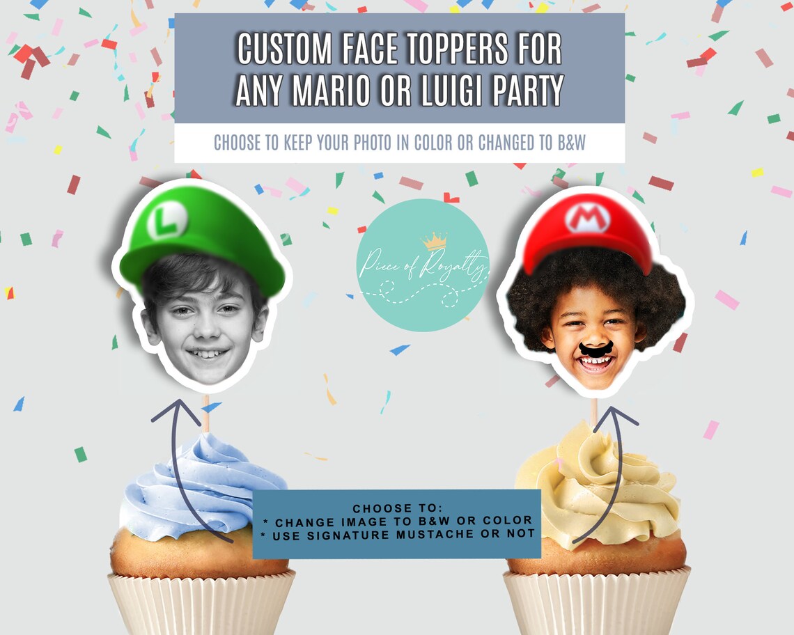 Digital Download Super Mario Numbers Birthday Party Toppers - Etsy