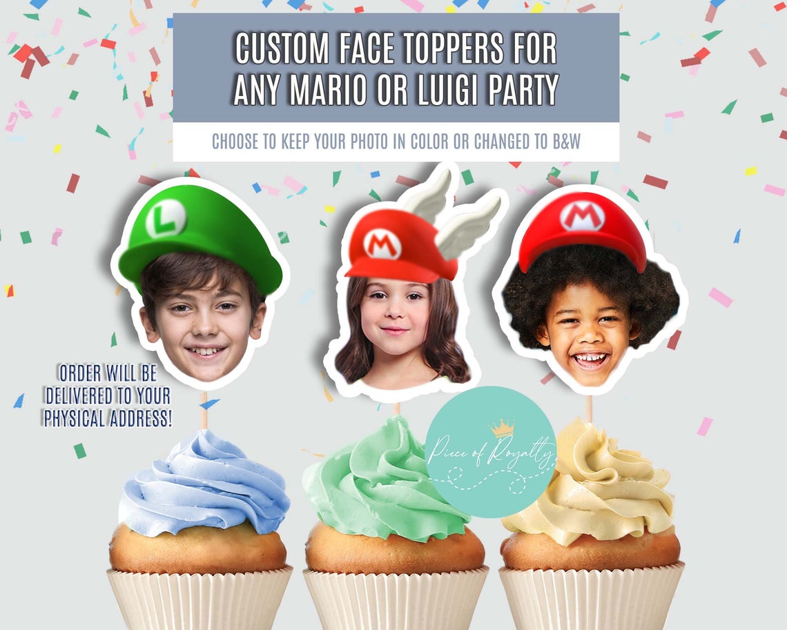 Digital Download Super Mario Numbers Birthday Party Toppers - Etsy