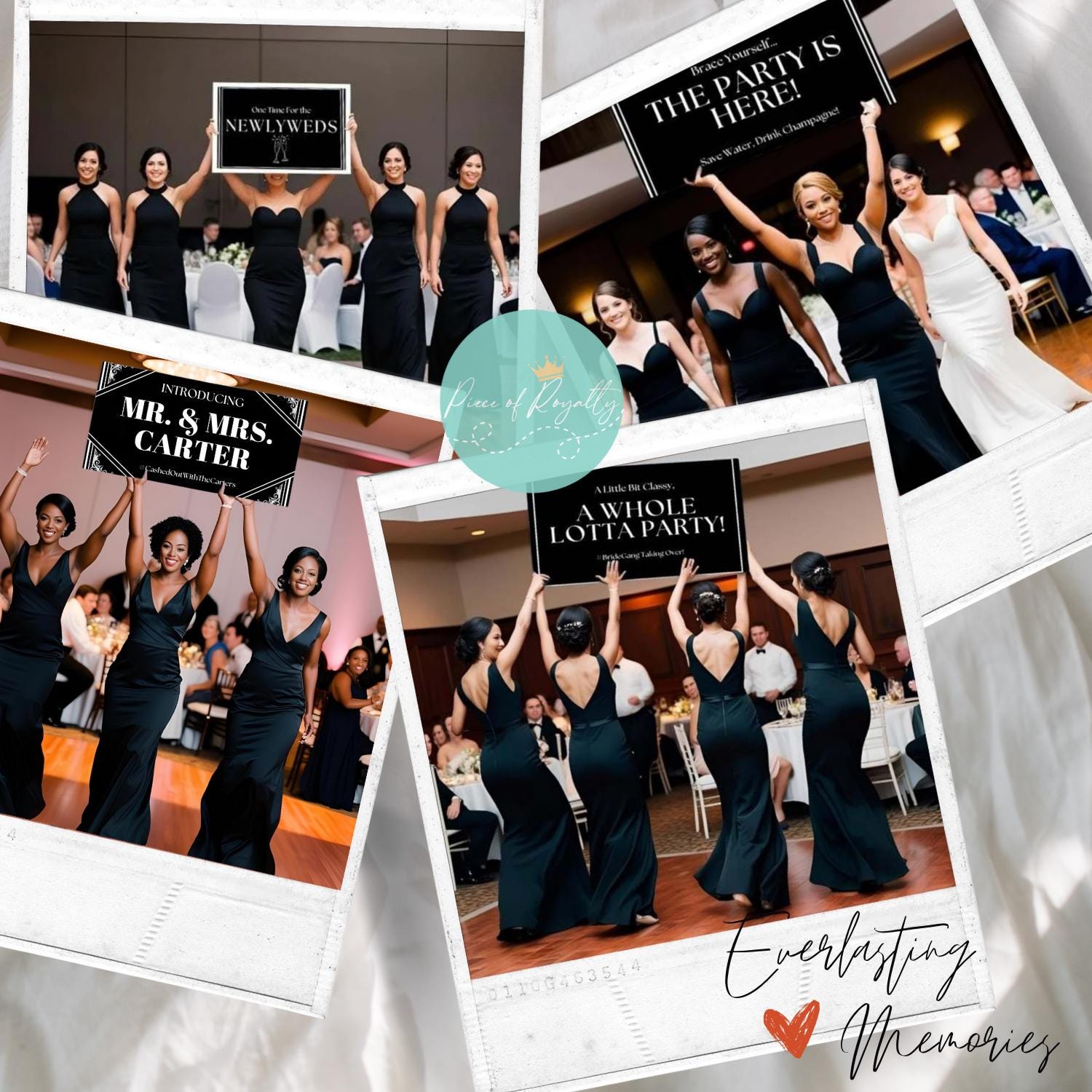 The Wedding Party is Here Sign, Personalized Entrance, Reception ...