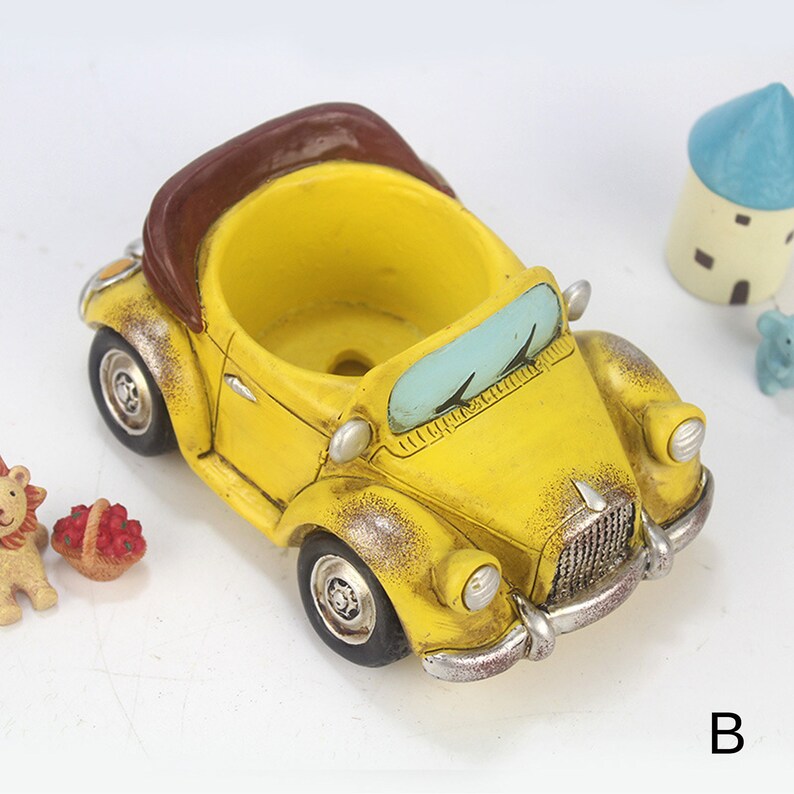 Cute Planter Classic Car Pots Adorable Pot Succulent - Etsy