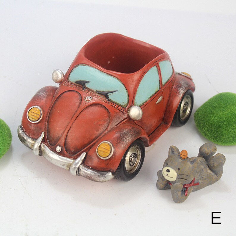 Cute Planter Classic Car Pots Adorable Pot Succulent - Etsy
