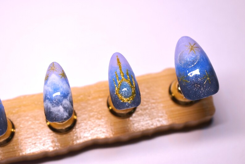 ACOTAR | Night Court Velaris Inspired Press on Nails - Etsy