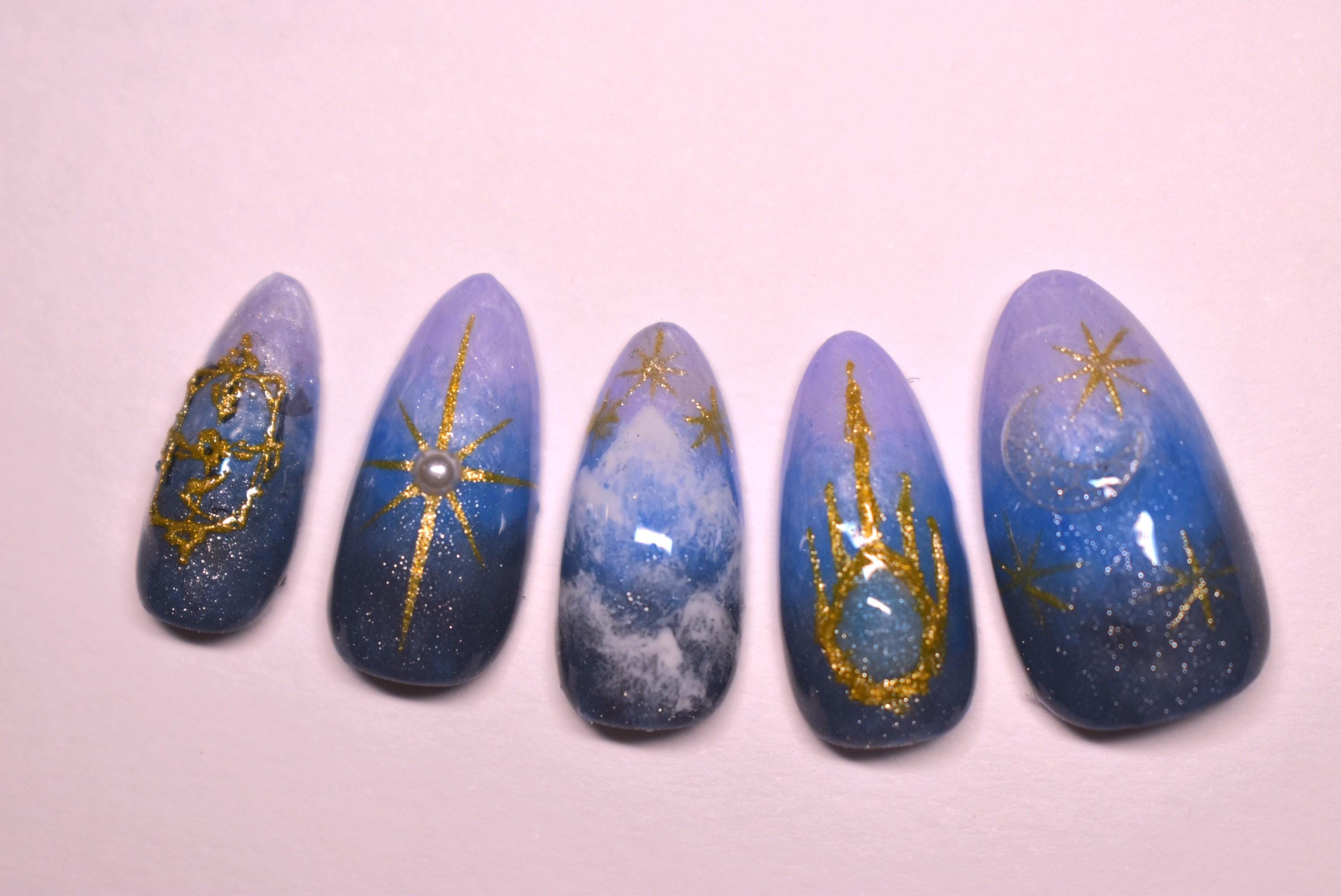 ACOTAR | Night Court Velaris Inspired Press on Nails - Etsy