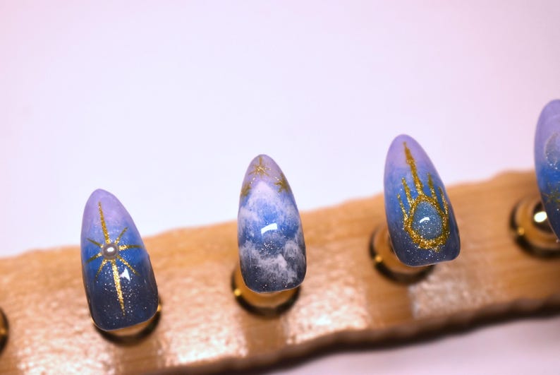 ACOTAR Night Court Velaris Inspired Press on Nails - Etsy