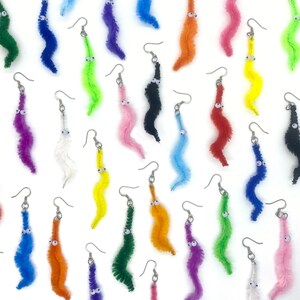 Worms off the String Earrings - Etsy