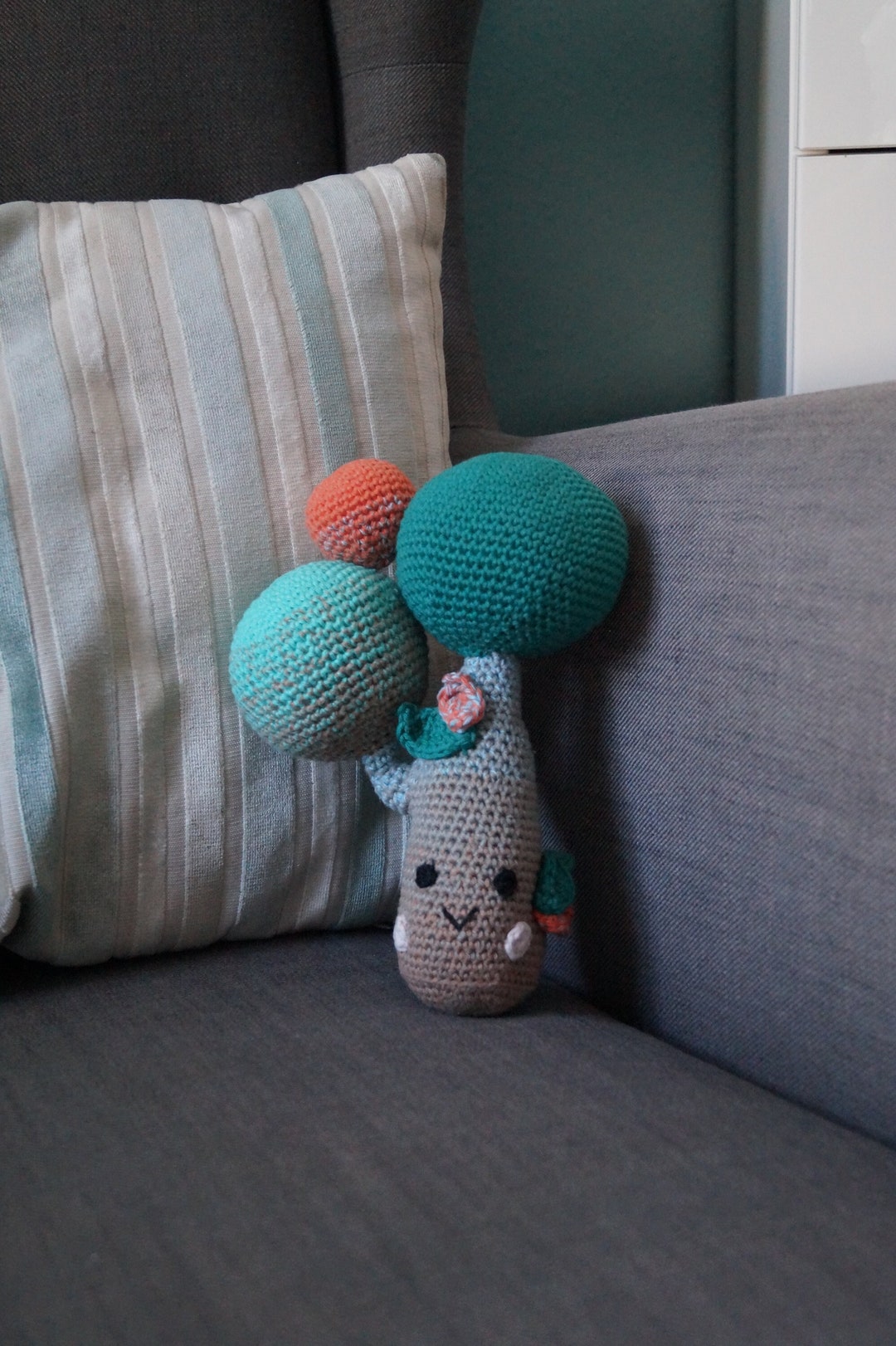 Drasi the Tree, Colorful Soft Toy, Crocheted Toy, Handmade Cotton Doll ...