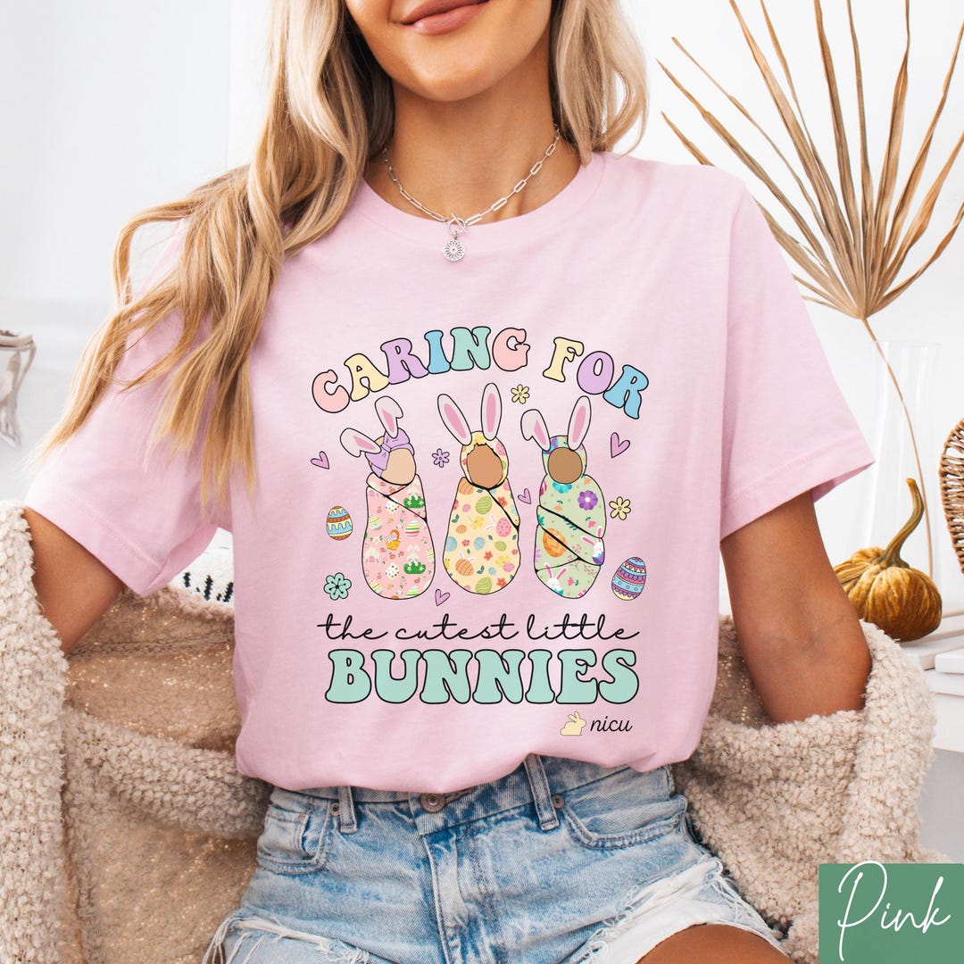 Easter NICU Nurse Shirt, Neonatal Intensive Care Unit Nurse Spring ...