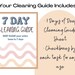 Whole House Deep Cleaning Guide / Printable Home Cleaning Checklist / 7 ...