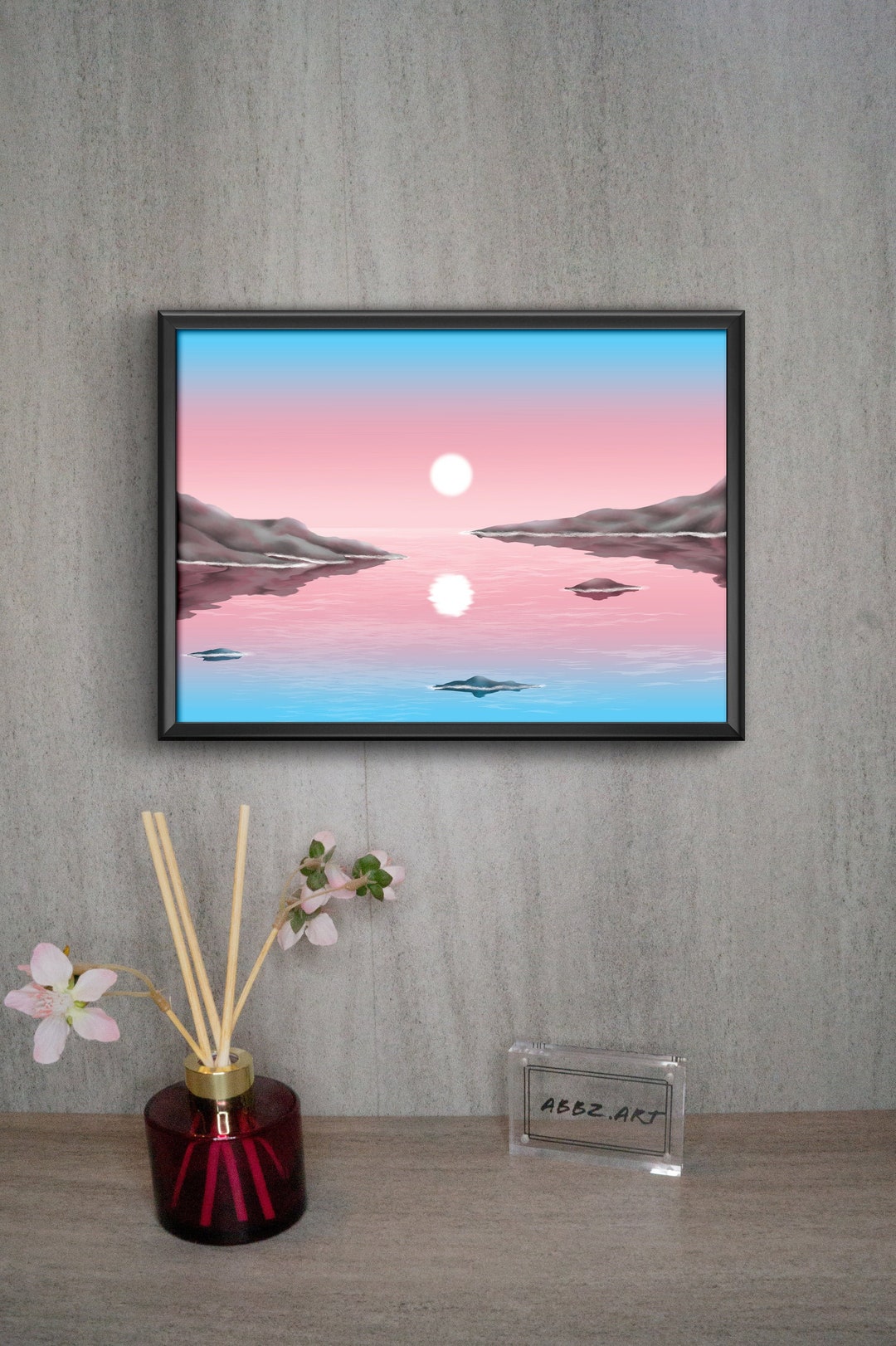 Transgender Pride Flag Landscape | Subtle Pride Flag A4 | UNFRAMED - Etsy