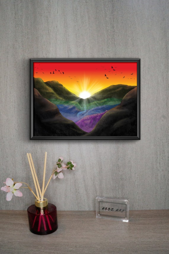 Gay Pride Flag Landscape Subtle Pride Flag A4 | Etsy