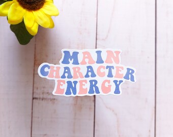 Main Character Energy Sticker - Etsy UK