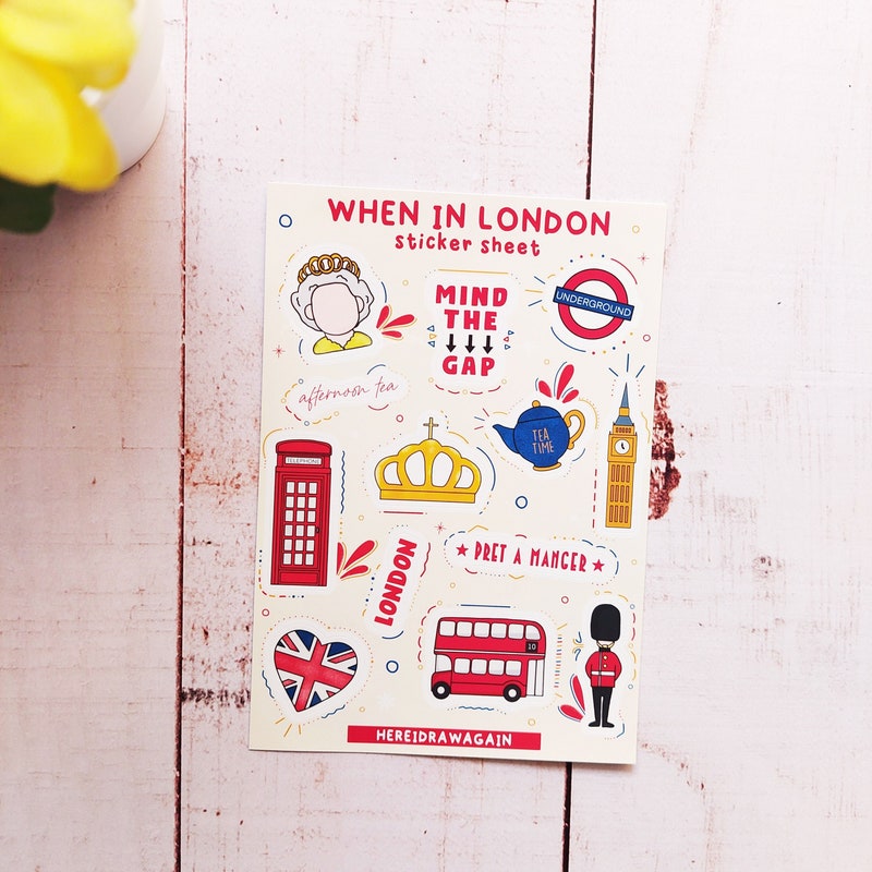 London Stickers - Etsy
