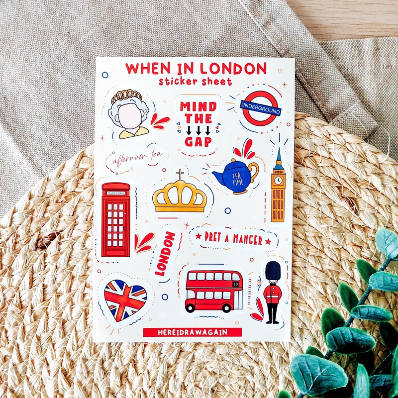 London Stickers - Etsy