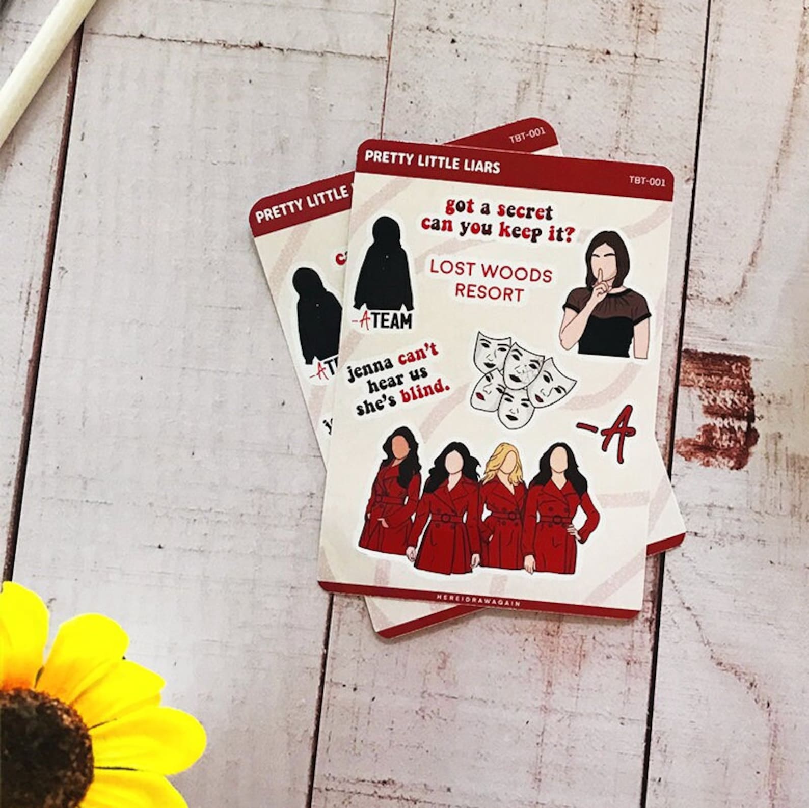 Pretty Little Liars STICKER SHEET - Etsy