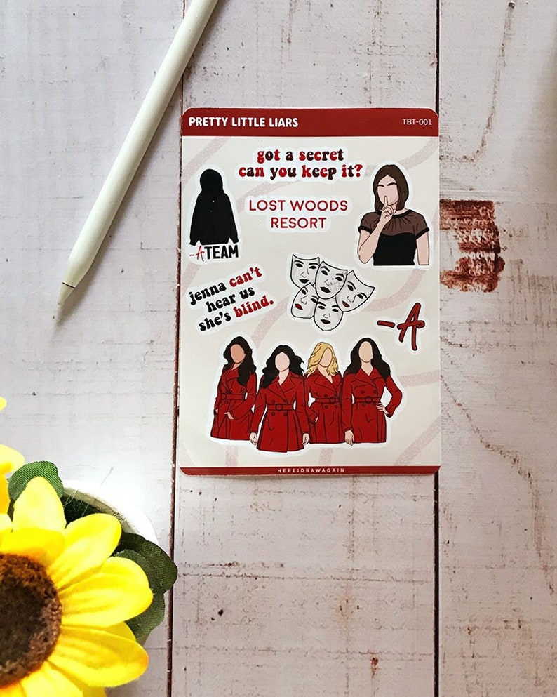 Pretty Little Liars STICKER SHEET - Etsy