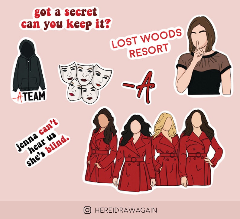 Pretty Little Liars STICKER SHEET - Etsy
