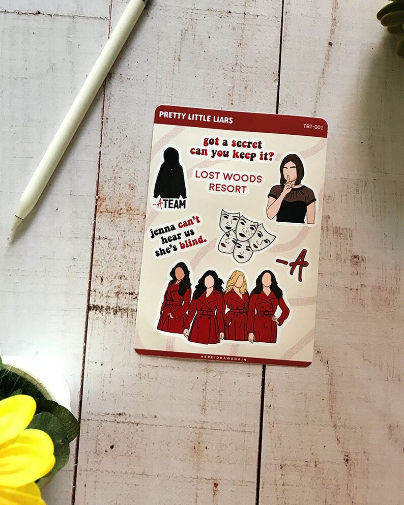 Pretty Little Liars STICKER SHEET - Etsy