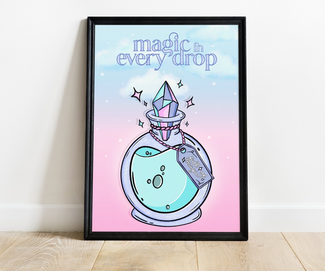 Full of Magic Potion Art Print | Whimsical Fantasy Artwork, Magical ...