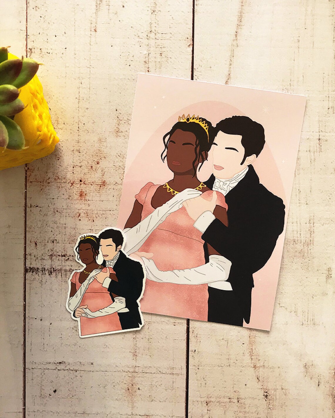 Kate and Anthony Bridgerton ART PRINT - Etsy