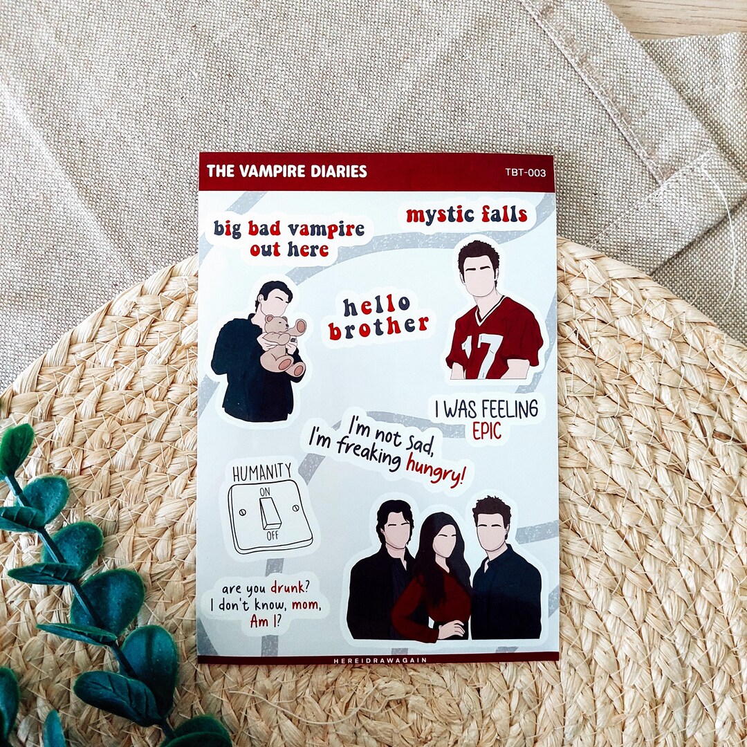 The Vampire Diaries Sticker Bogen | Mystic Falls, Delena, Stelena, TV ...