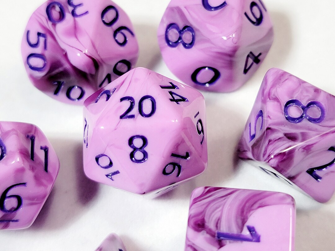 Blueberry Doom Dnd Dice Set Dungeons and Dragons 7 Dice RPG Polyhedral ...