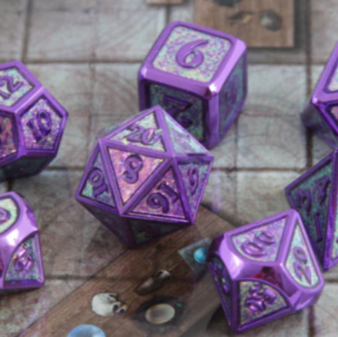 Phased Enchantress Metal Dnd Dice Set Dungeons and Dragons - Etsy